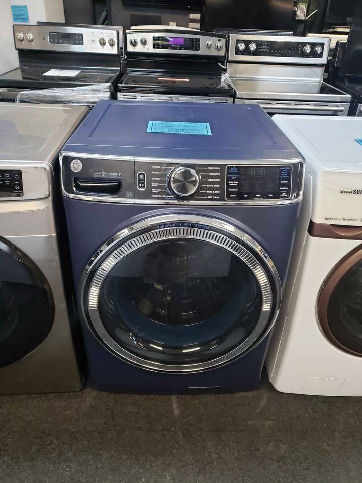 GE Washer Model GFW850SPN5RS Sapphire Blue Front Load Washer with ...