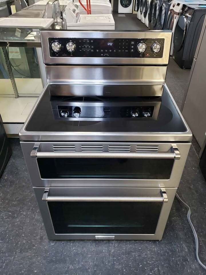 KitchenAid Electric Range Model KFED500ESS Double Oven with Convection ...